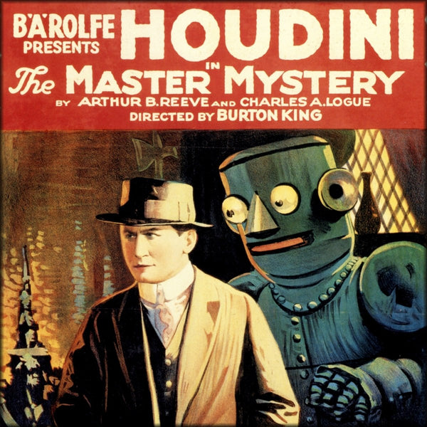 Anon - The Master Mystery Movie Poster featuring Houdini 1919