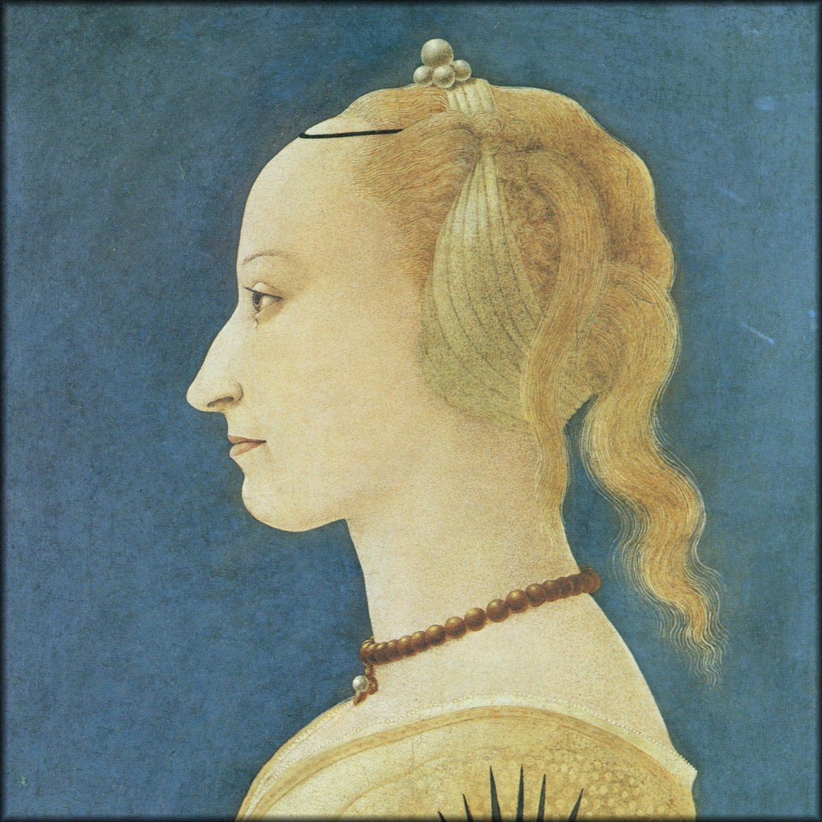 Alesso Baldovinetti (1427-1499) - Portrait of a Lady in Yellow c.1465