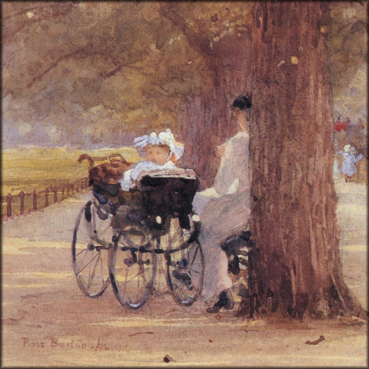 Rose Barton (1856-1929) - A Rest in Rotten Row 1892