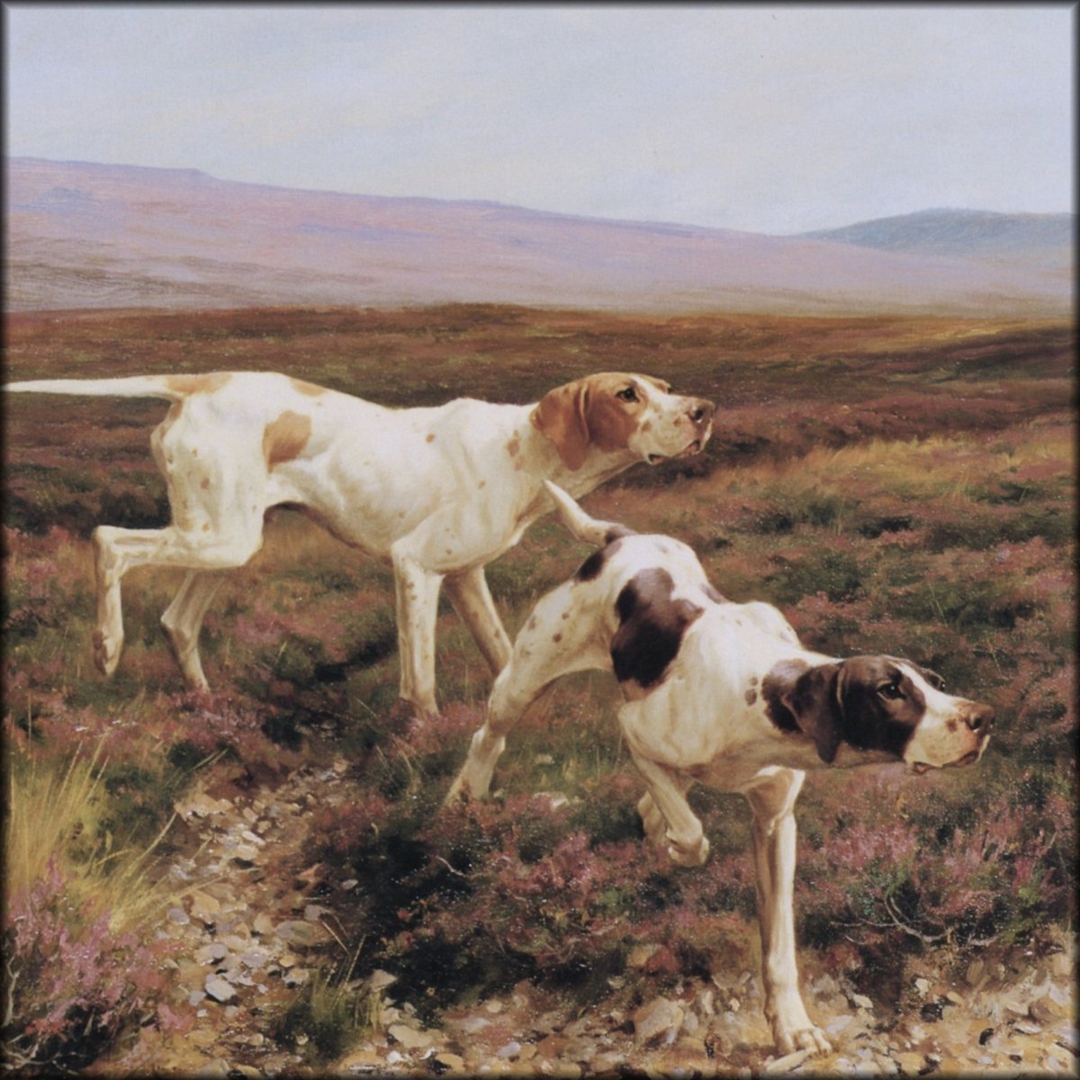 Thomas Blinks (1853-1910) - Pointers in the Field