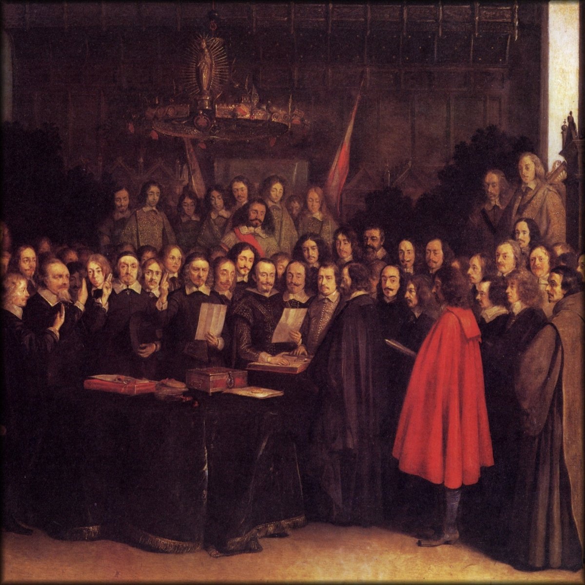 Gerard ter Borch (1617-1681) - Swearing of Oath of Ratification of ...