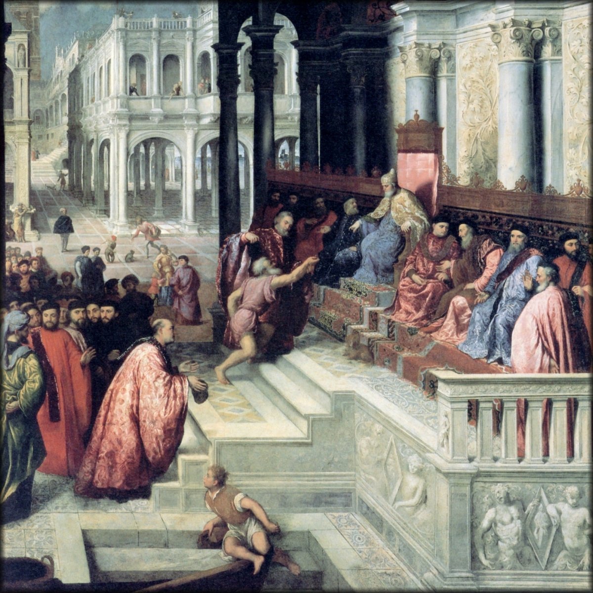 Paris Bordone (1500-1571) - Presentation of Ring to Doge of Venice 1534