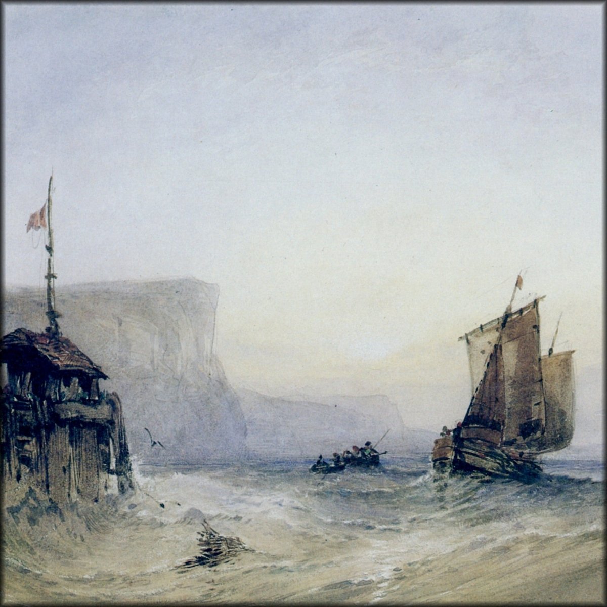 William Callow (1812-1908) - Outside Dover