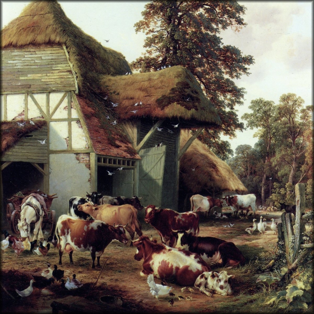 Thomas Sidney Cooper (1803-1902) - A Farm in Kent