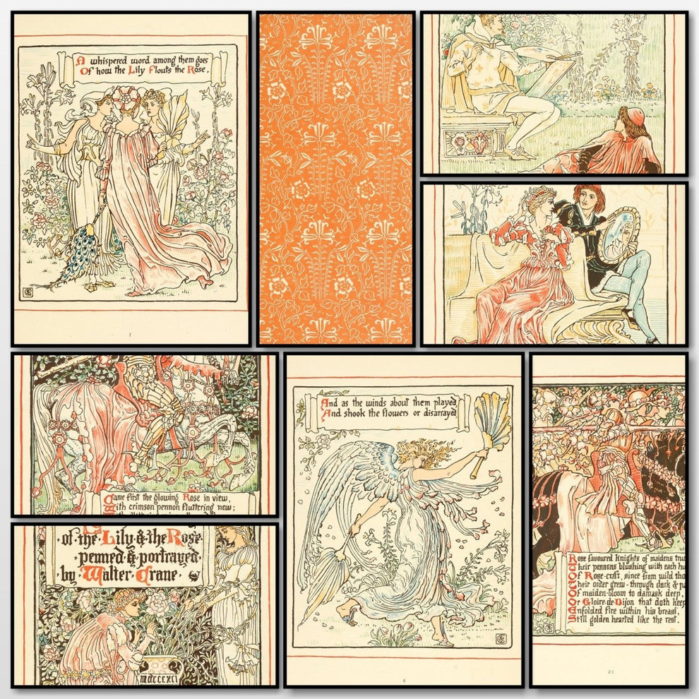 Queen Summer 1891 - Walter Crane - 42 images