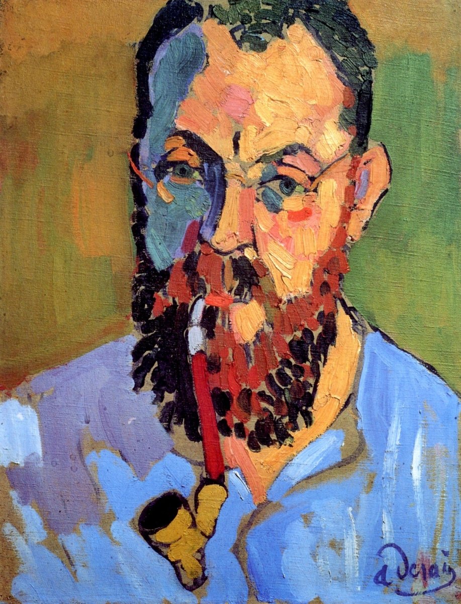 André Derain (1880-1954) - Portrait of Henri Matisse 1905