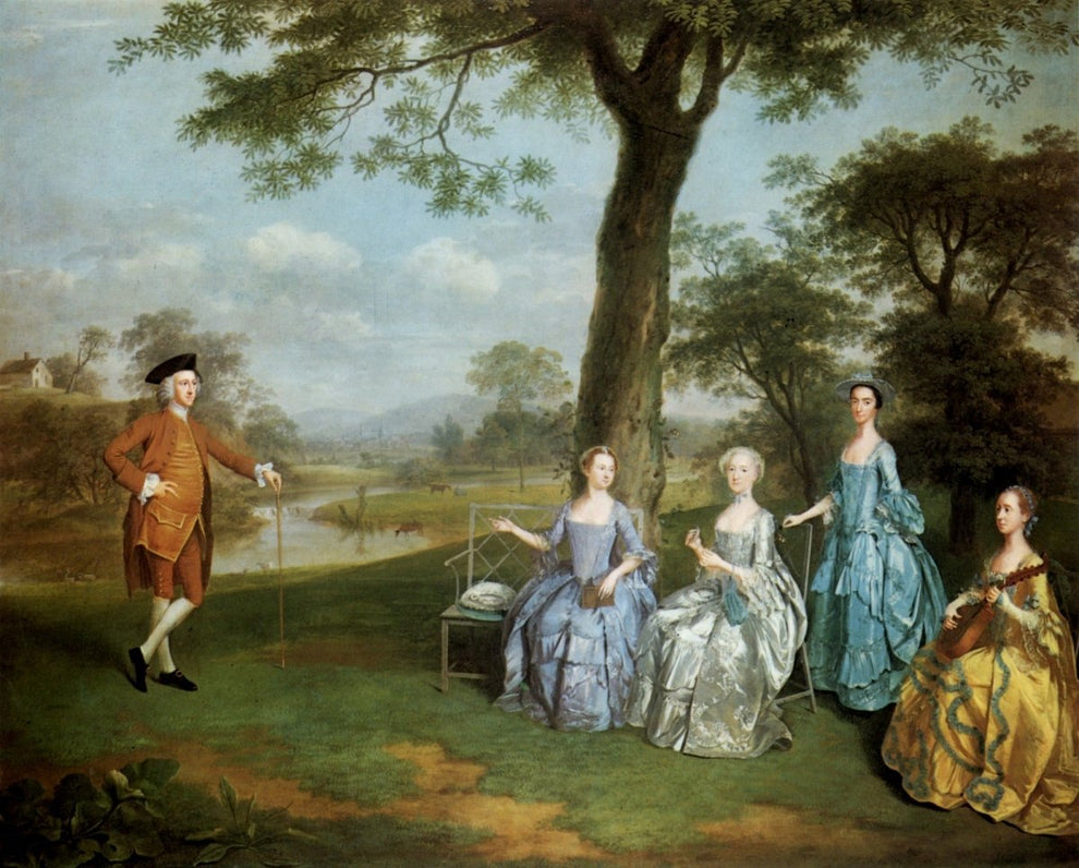 Arthur Devis (1711-1787) - Edward Rookes Leeds & his Family c.1760
