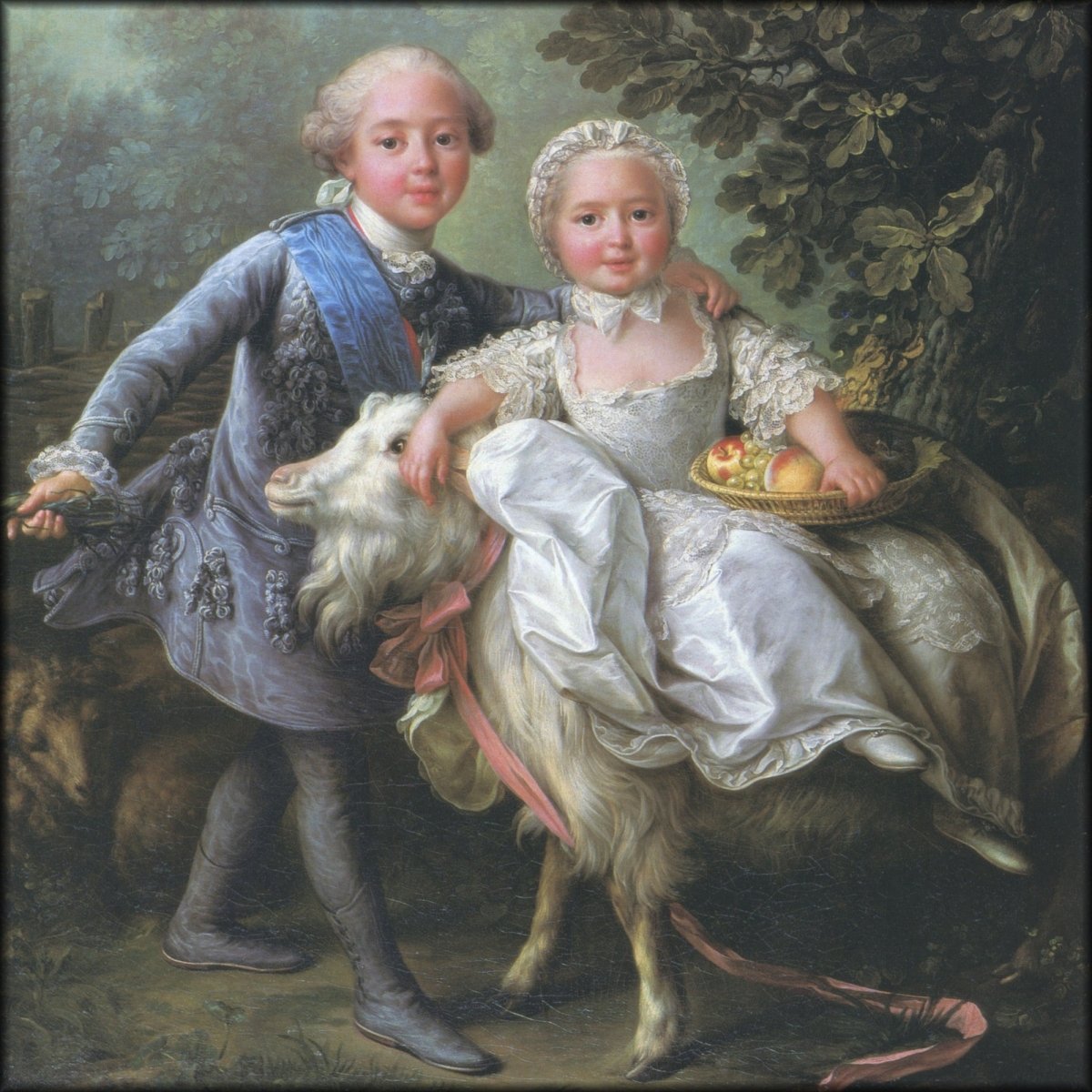 François-Hubert Drouais (1727-1775) - The Comte d'Artois and his sister ...