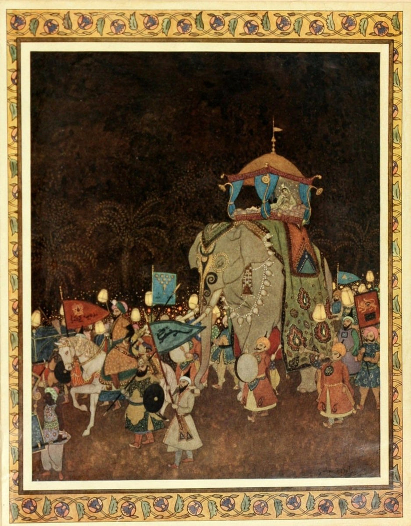 Princess Badoura 1913 - Edmund Dulac - 8 images