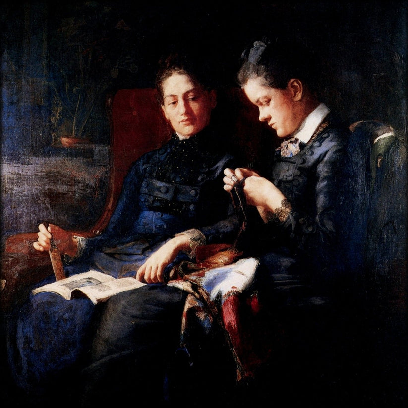 Susan Macdowell Eakins (1851-1938) - Two Sisters 1879