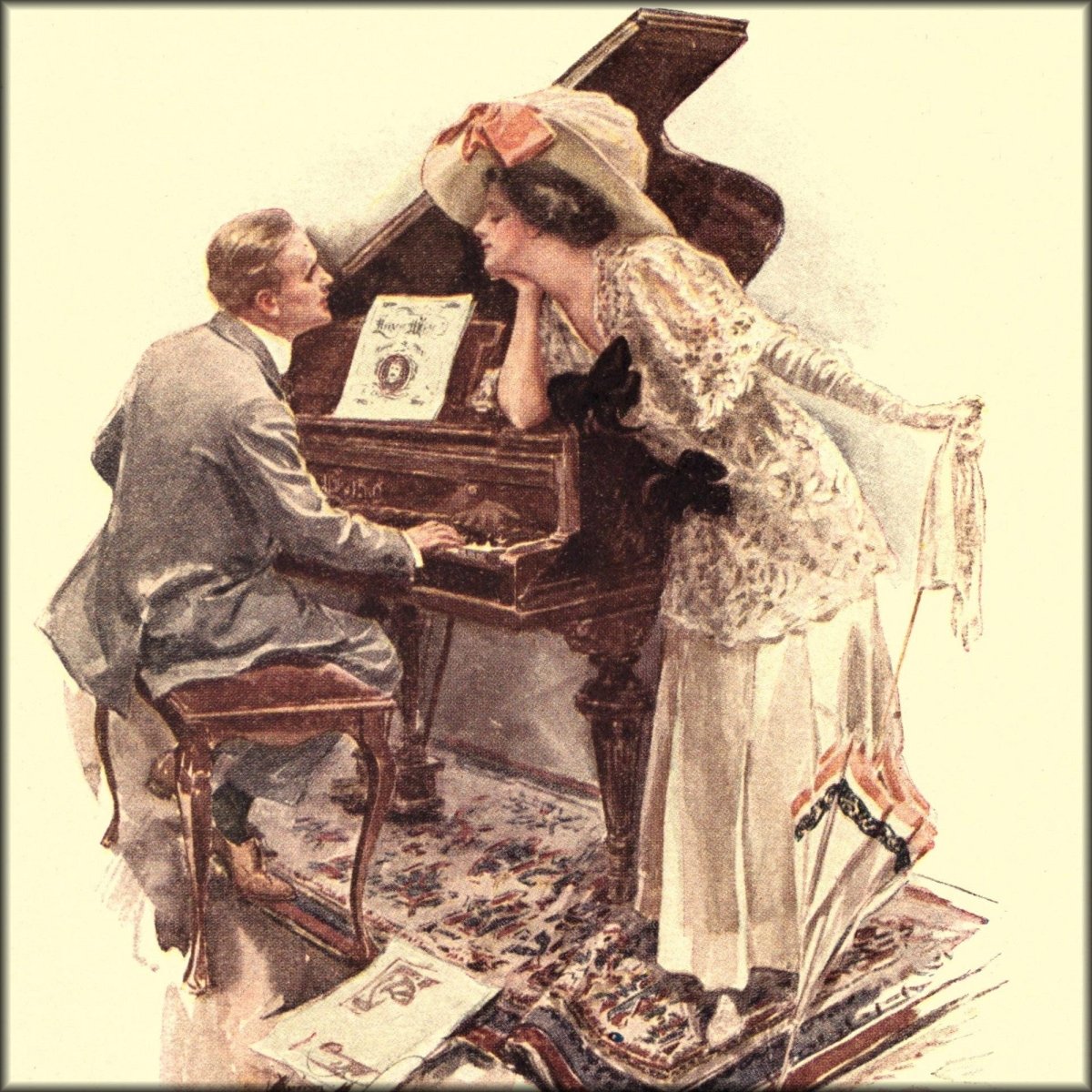 The Butterfly Man, 1910 - Harrison Fisher (1875-1934) - 4 images ...