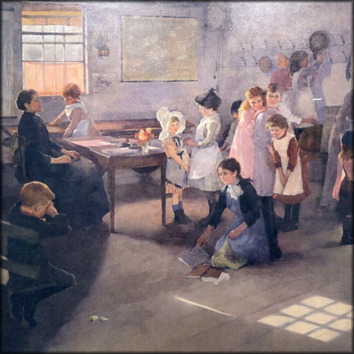 Elizabeth Forbes (1859-1912) - School is Out 1889