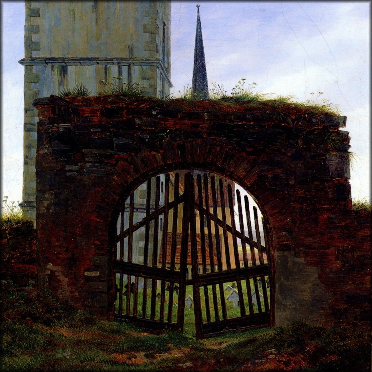 Caspar David Friedrich (1774-1840) - The Churchyard c1828