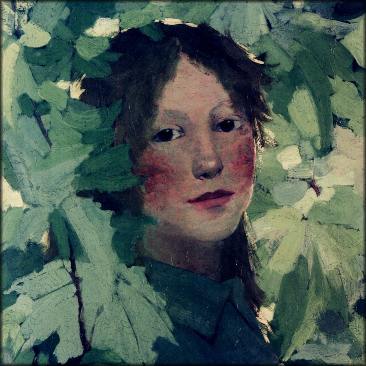 David Gauld (1865-1935) - Head of a Girl c.1893-4