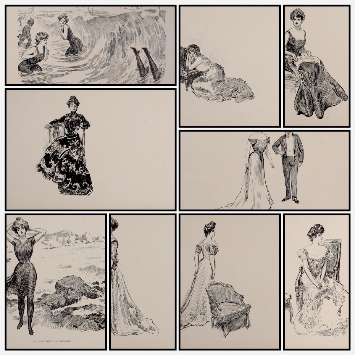 Charles Dana Gibson and Gibson Girls in the Public Domain