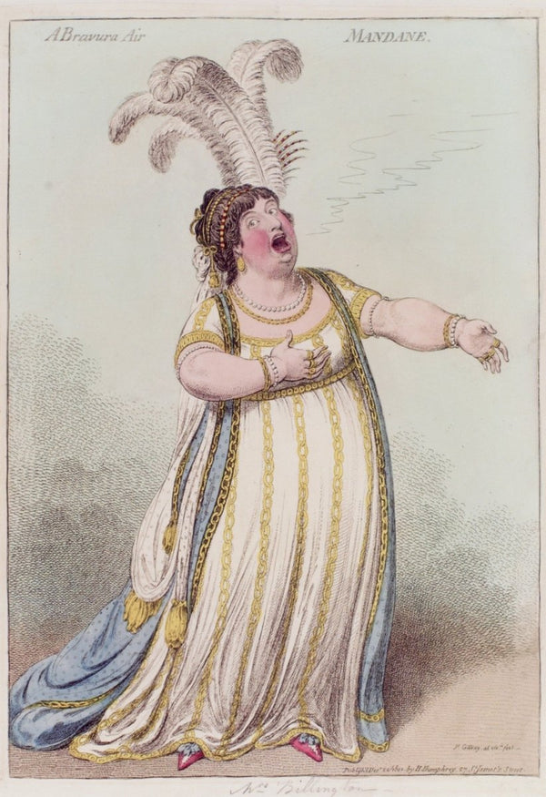 James Gillray (1756-1815) - Elizabeth Billington 1801