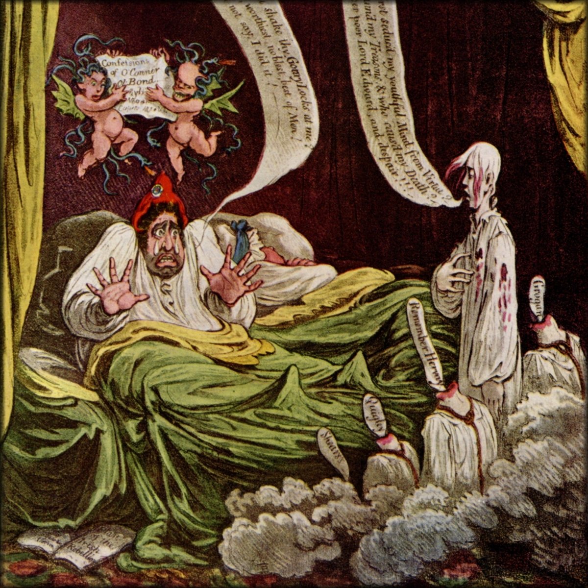 James Gillray (1756-1815) - Nightly Visitors at St Ann's Hill 1798