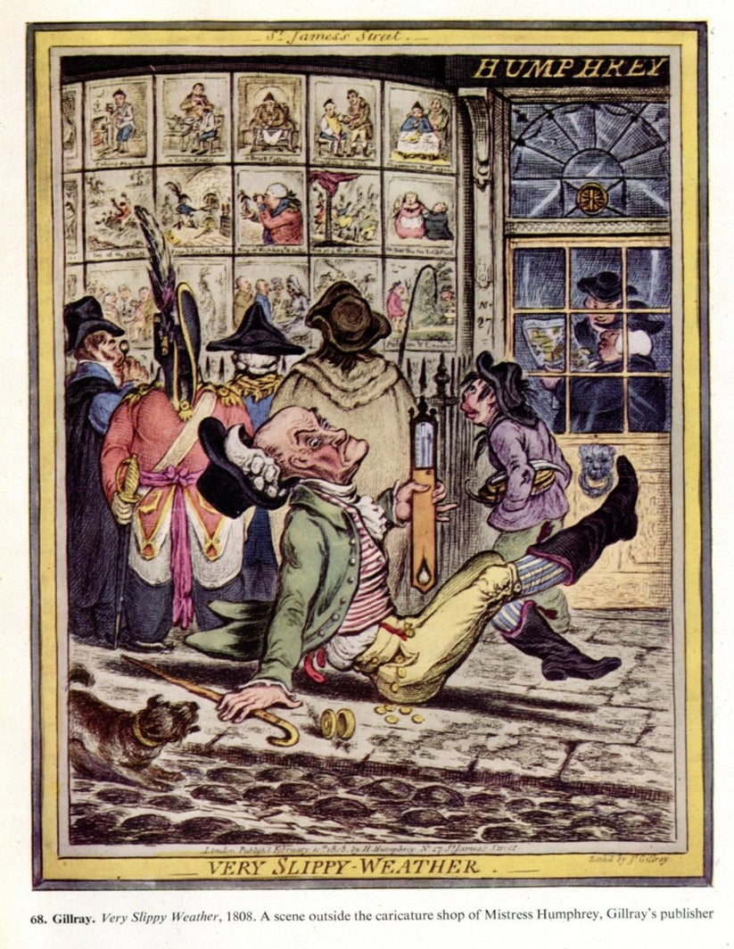 James Gillray (1756-1815) - Very Slippy Weather 1808