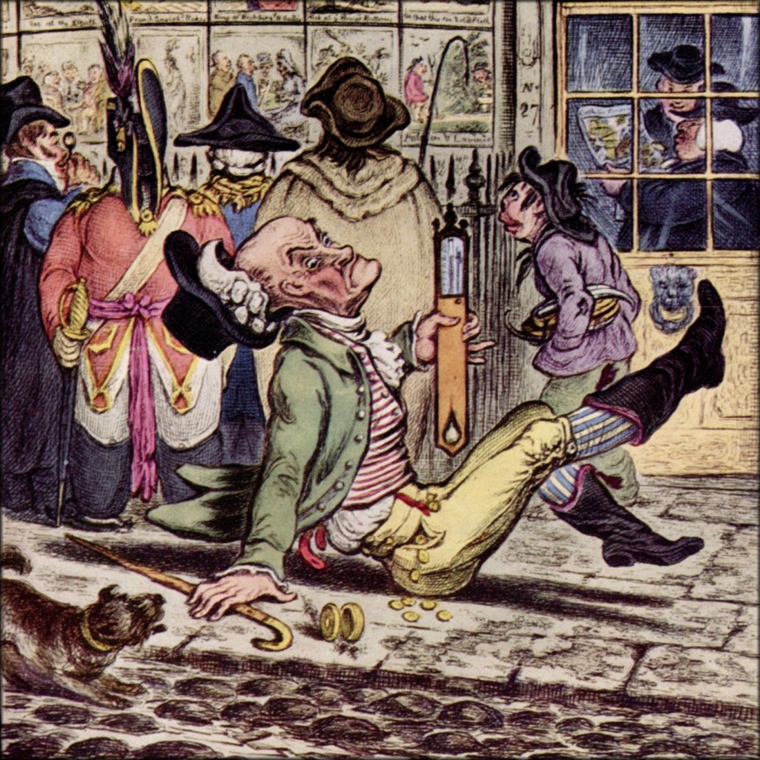 James Gillray (1756-1815) - Very Slippy Weather 1808