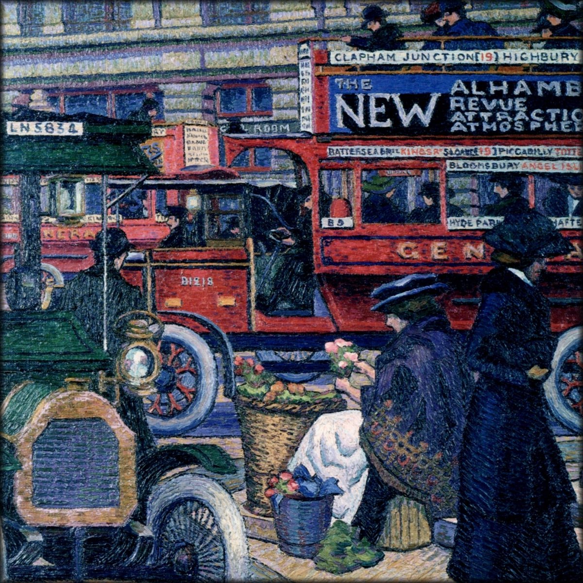 Charles Ginner (1878-1952) - Piccadilly Circus, London 1912