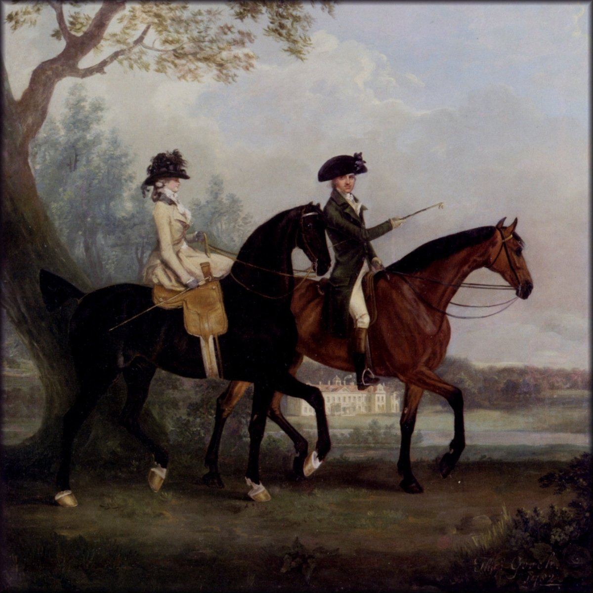Thomas Gooch (1750-1802) - Hon Marcia & George Pitt at Stratfield Saye ...
