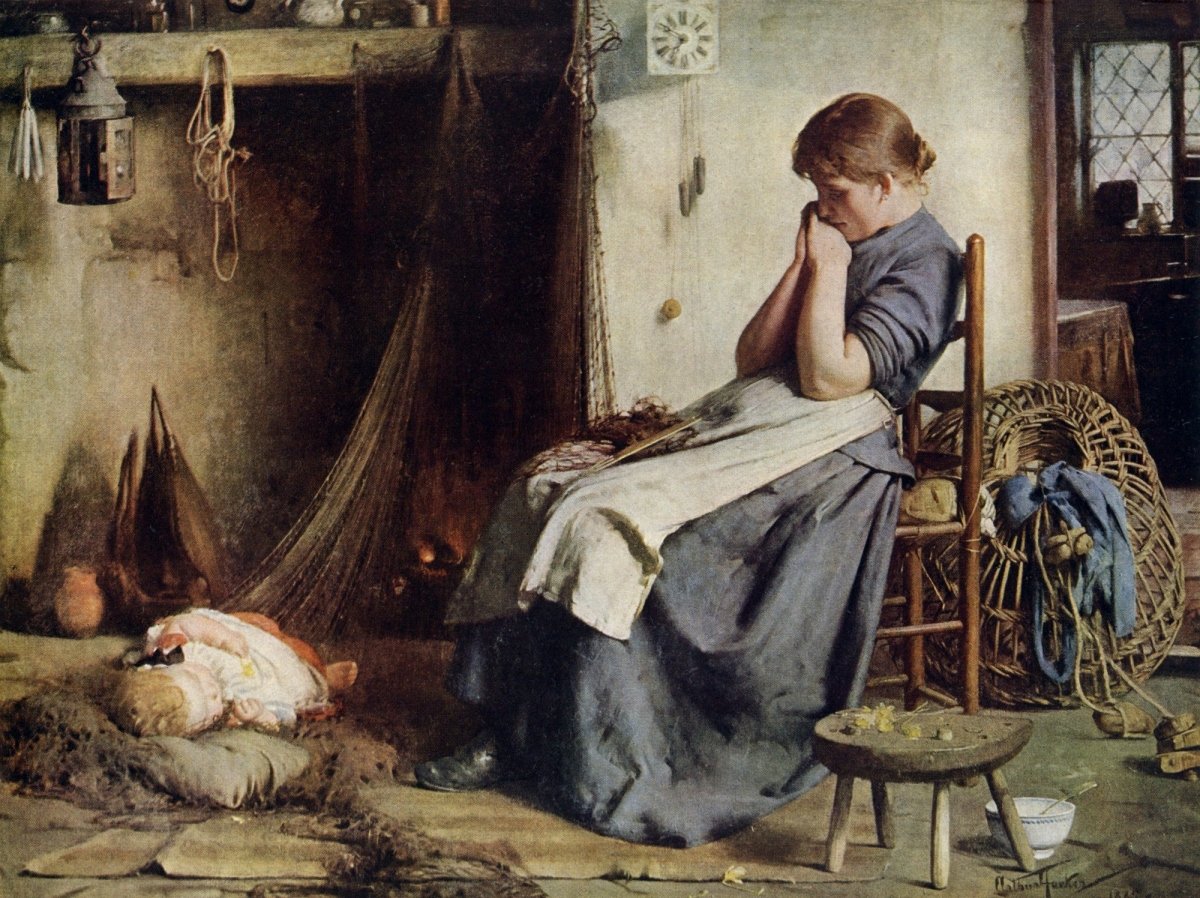 Arthur Hacker (1858-1919) - The Young Mother
