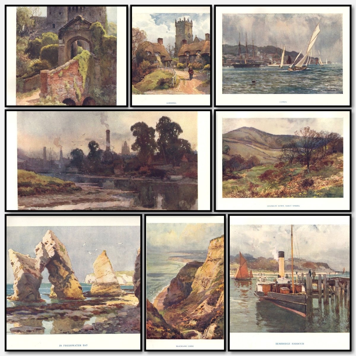 Isle of Wight 1911 - Ernest Haslehust - 12 images