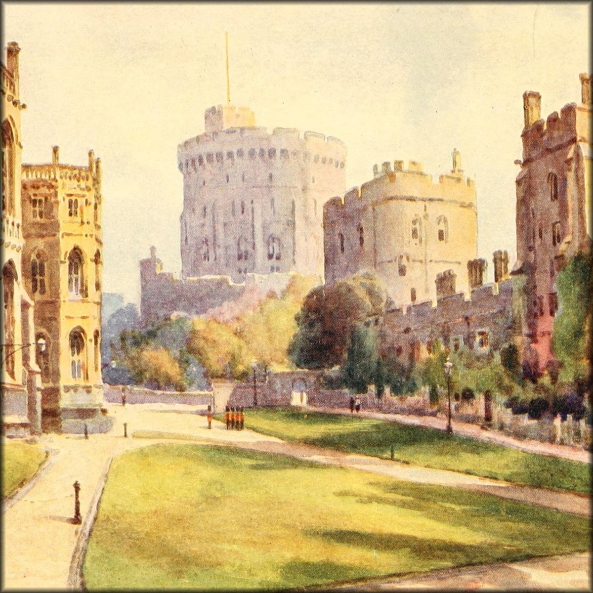 Windsor Castle 1910 - Ernest Haslehust - 12 images