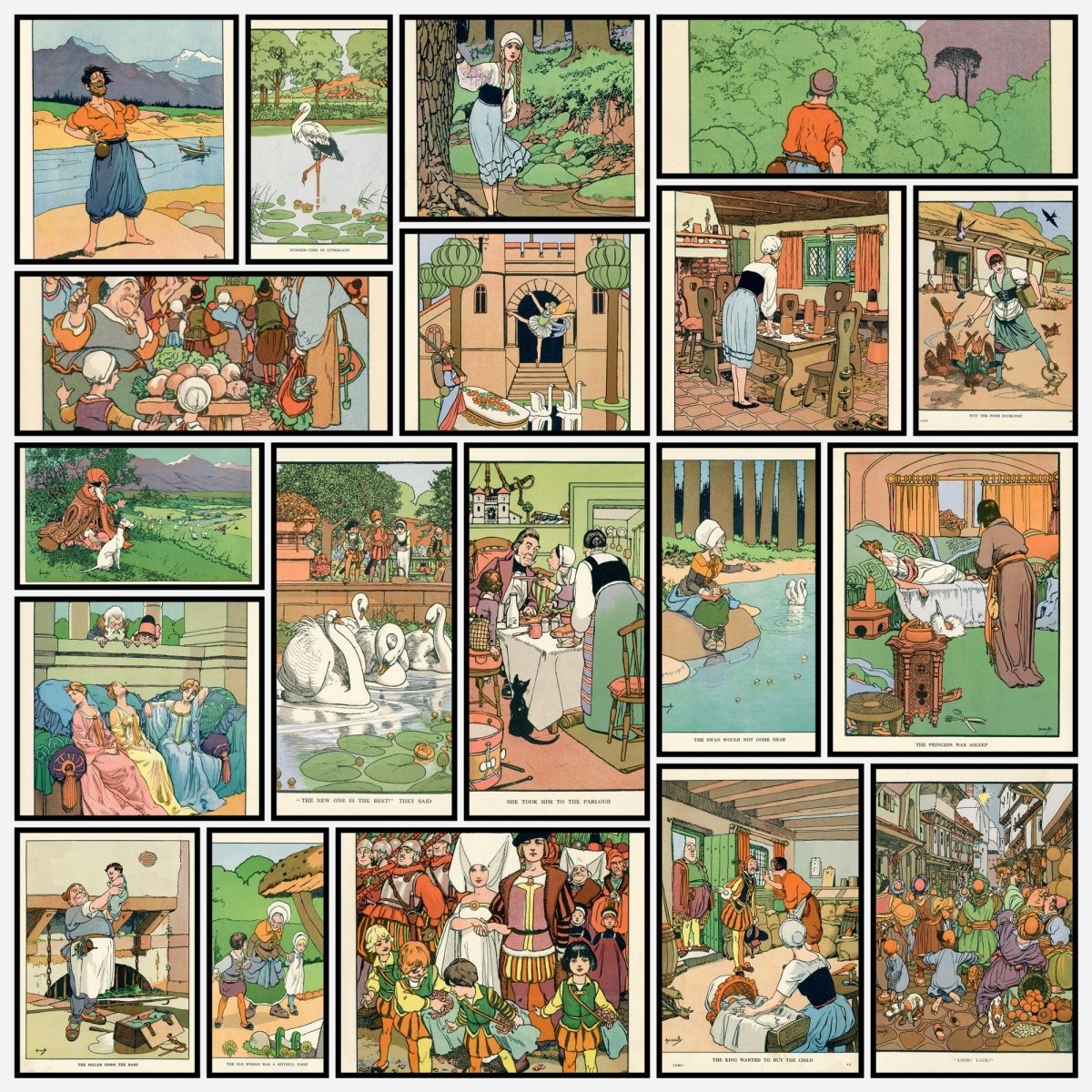 John Hassall Illustrations in the public domain
