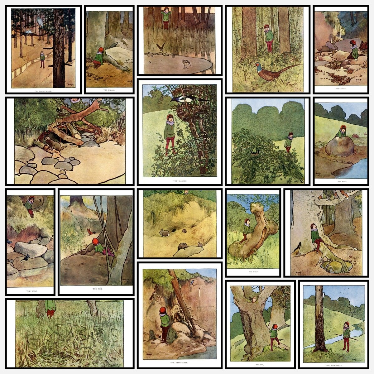 John Hassall Illustrations in the public domain