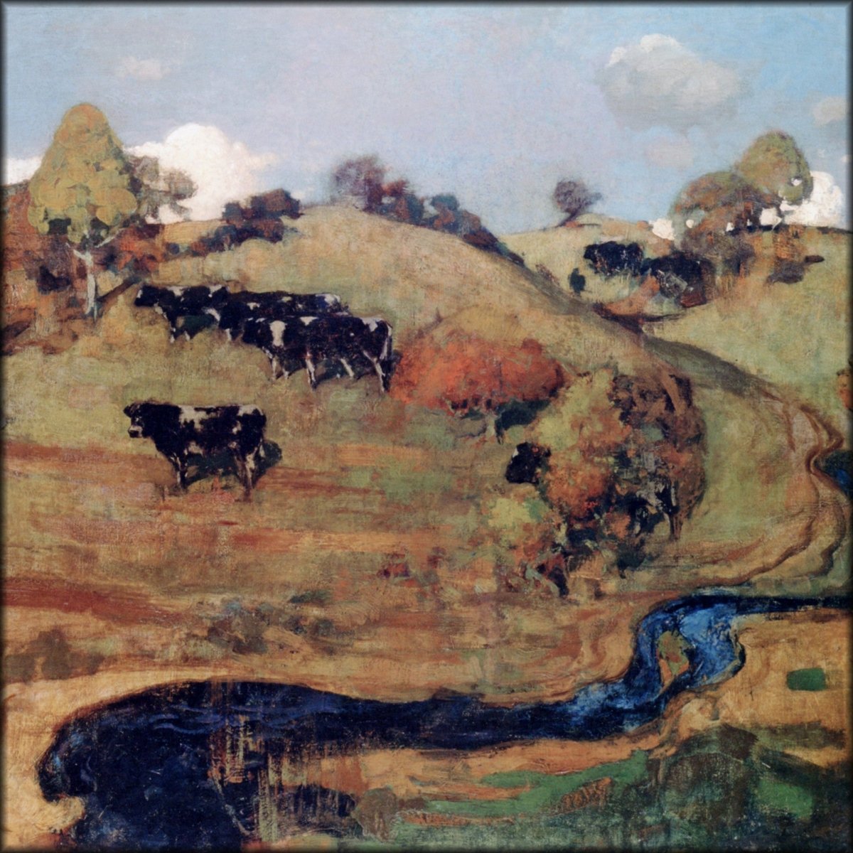 George Henry (1858-1943) - A Galloway landscape 1889