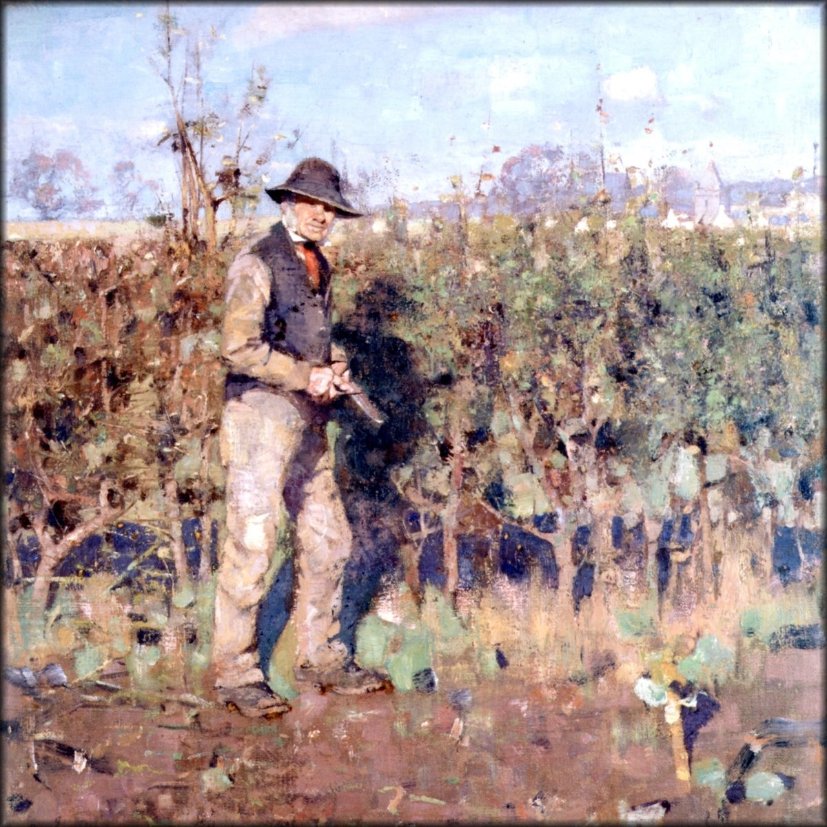 George Henry (1858-1943) - The Hedgecutter 1886