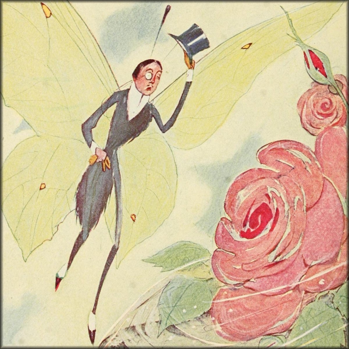 Overheard in a Garden 1900 - Oliver Herford - 1 image