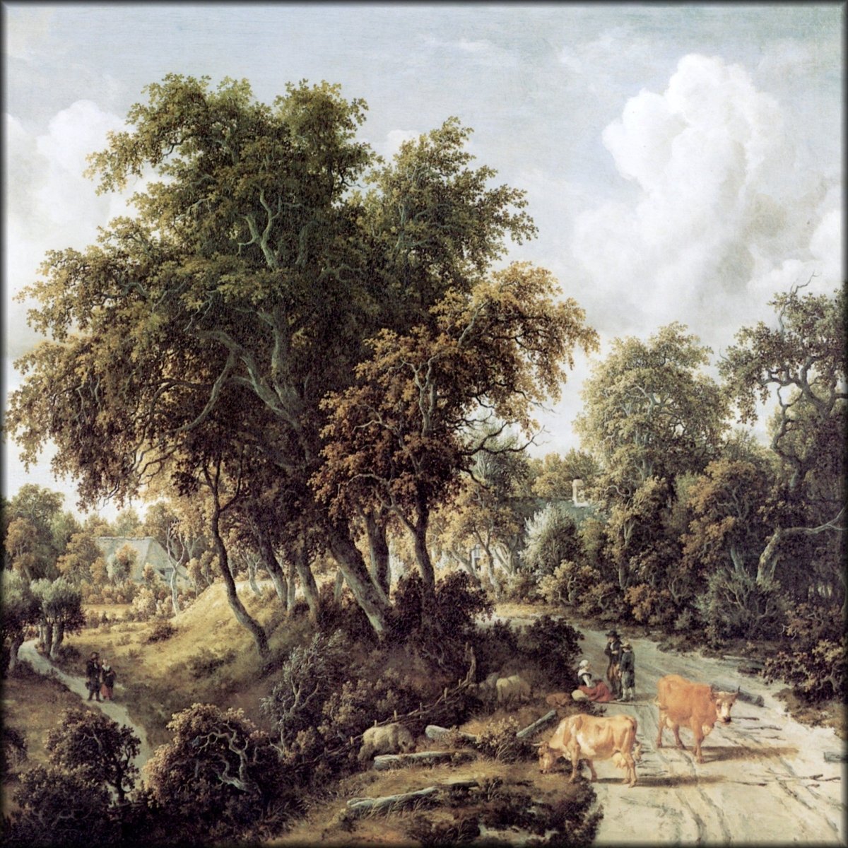 Meindert Hobbema (1638-1709) - Road on a Dyke 1663