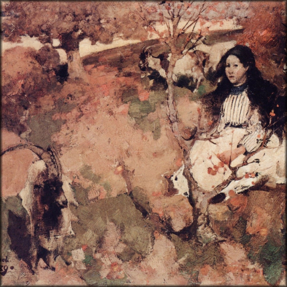 Edward Atkinson Hornel (1864-1933) - The Goatherd 1889