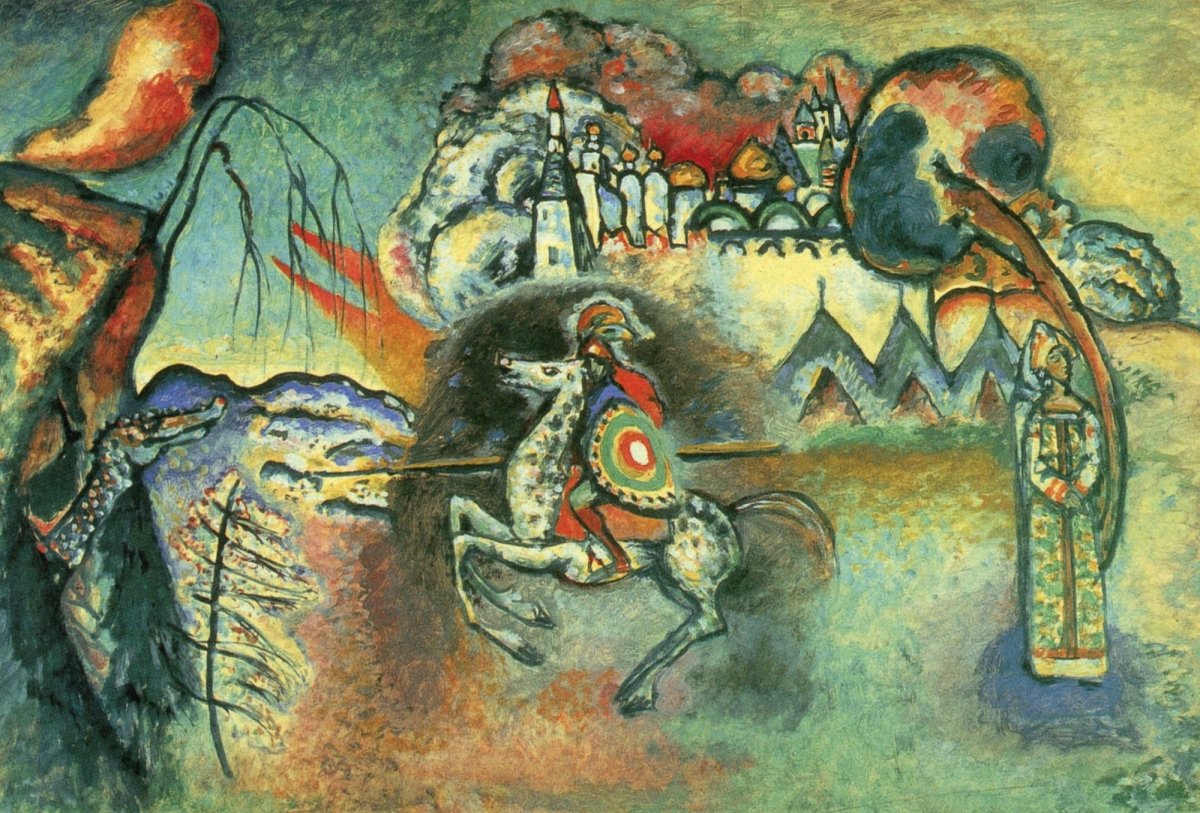 Wassily Kandinsky (1866-1944) - George and the Dragon