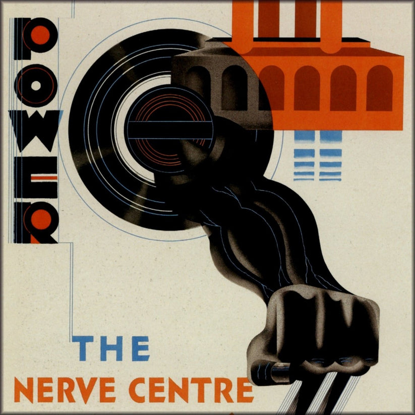 Edward McKnight Kauffer (1890-1954) - Power, the Nerve Centre of London ...