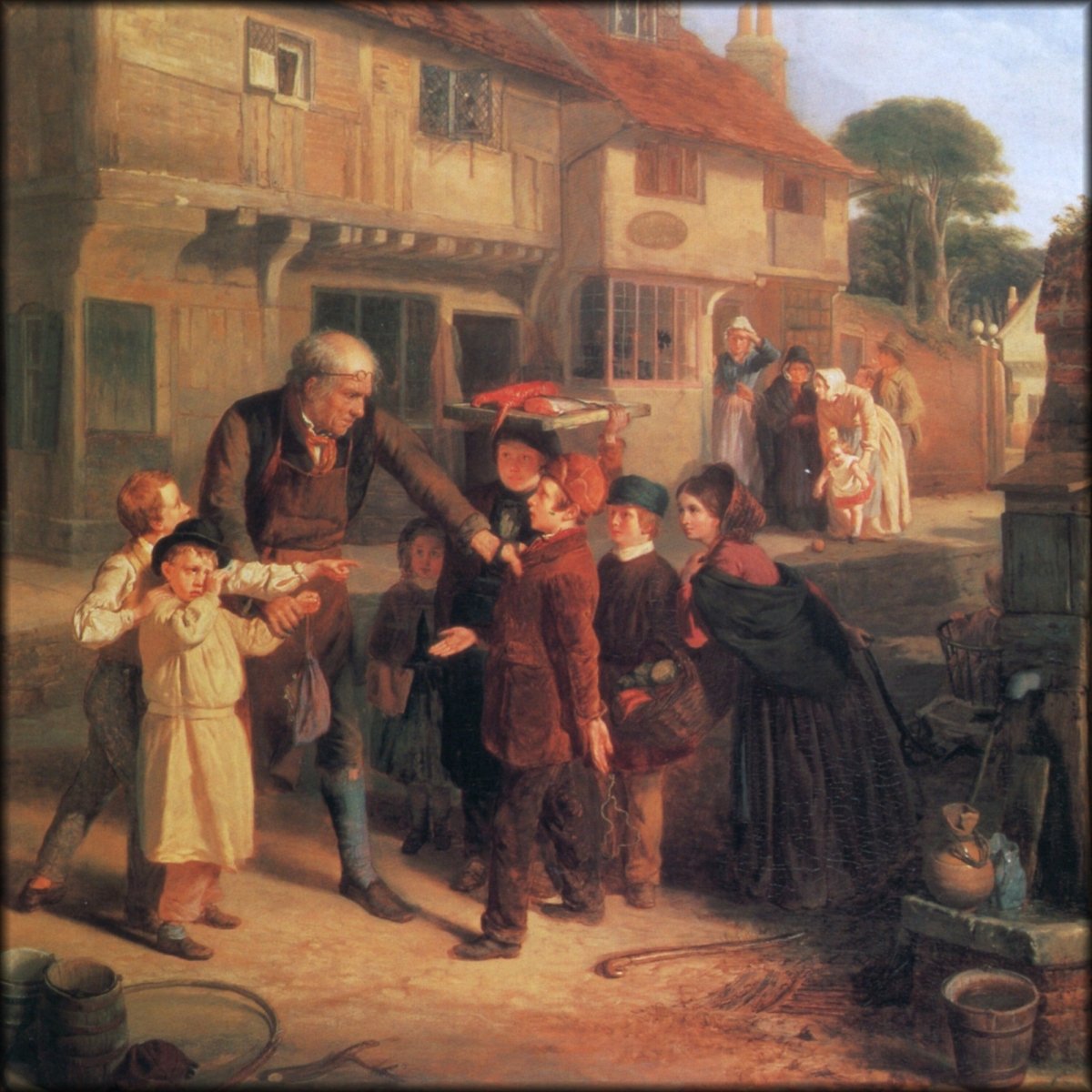 William Henry Knight (1823-1863) - The Broken Window, Who threw the ...