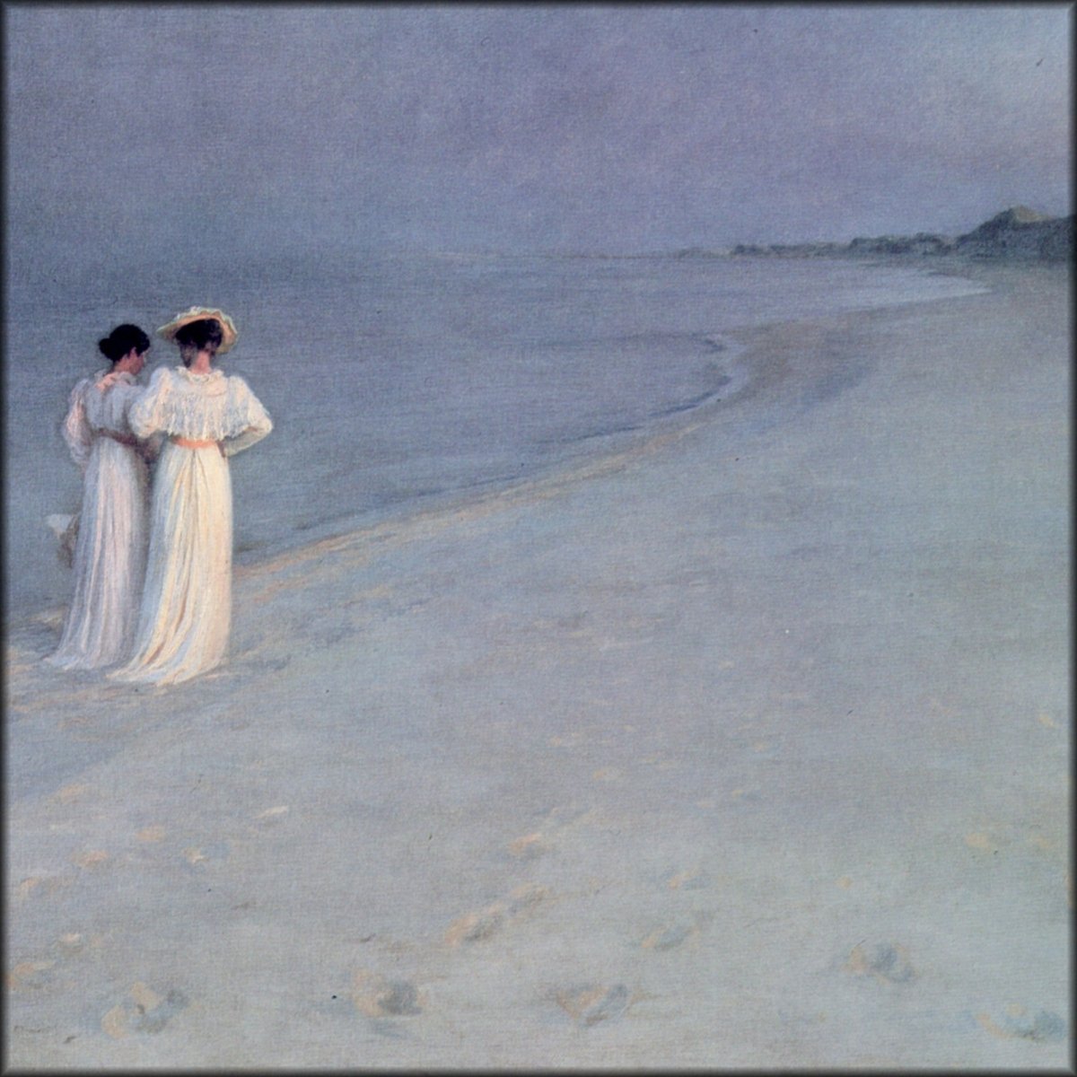 Peder Severin Kroyer (1851-1909) - Summer Evening on the Southern Beach ...