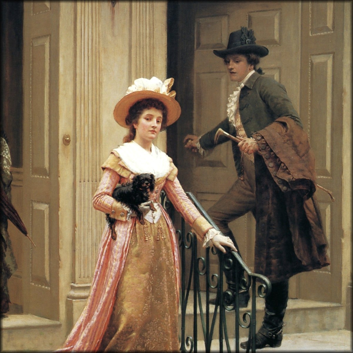 Edmund Blair Leighton (1852-1922) - My Next Door Neighbour 1894