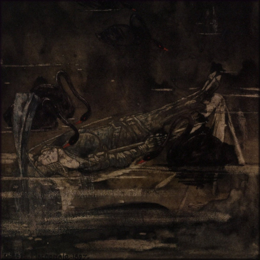 Frances Macdonald MacNair (1873-1921) - Death of Jehane from Golden ...