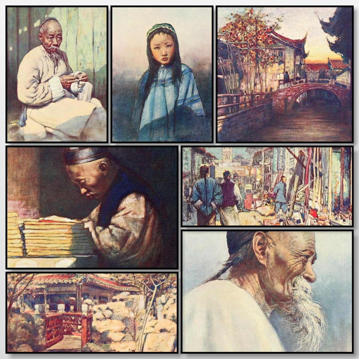 Mortimer Menpes Illustrations in the Public Domain