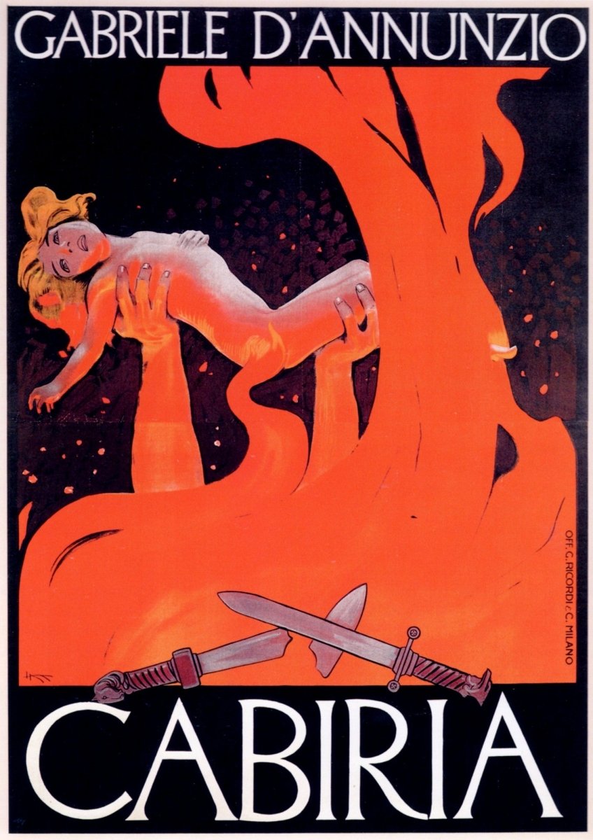 Leopoldo Metlicovitz - Gabriele D'Annunzio Cabiria 1911