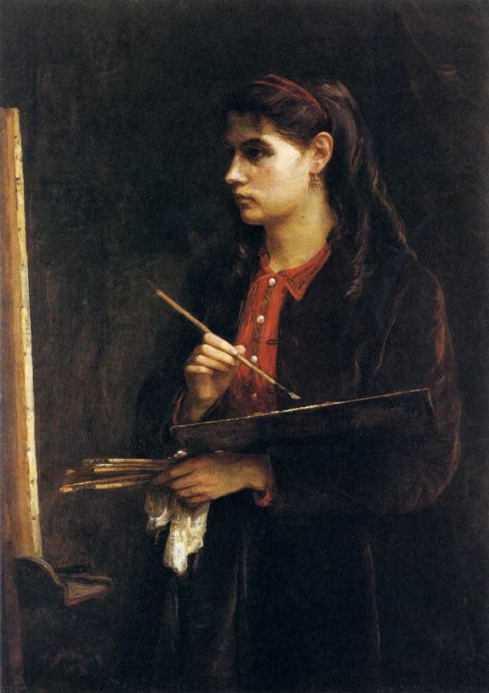 Edma Morisot - Portrait of Berthe Morisot 1865