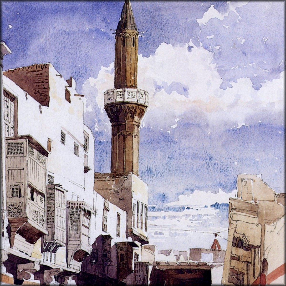 William Müller (1812-1845) - The Mahmudiyya Mosque, Cairo c.1838