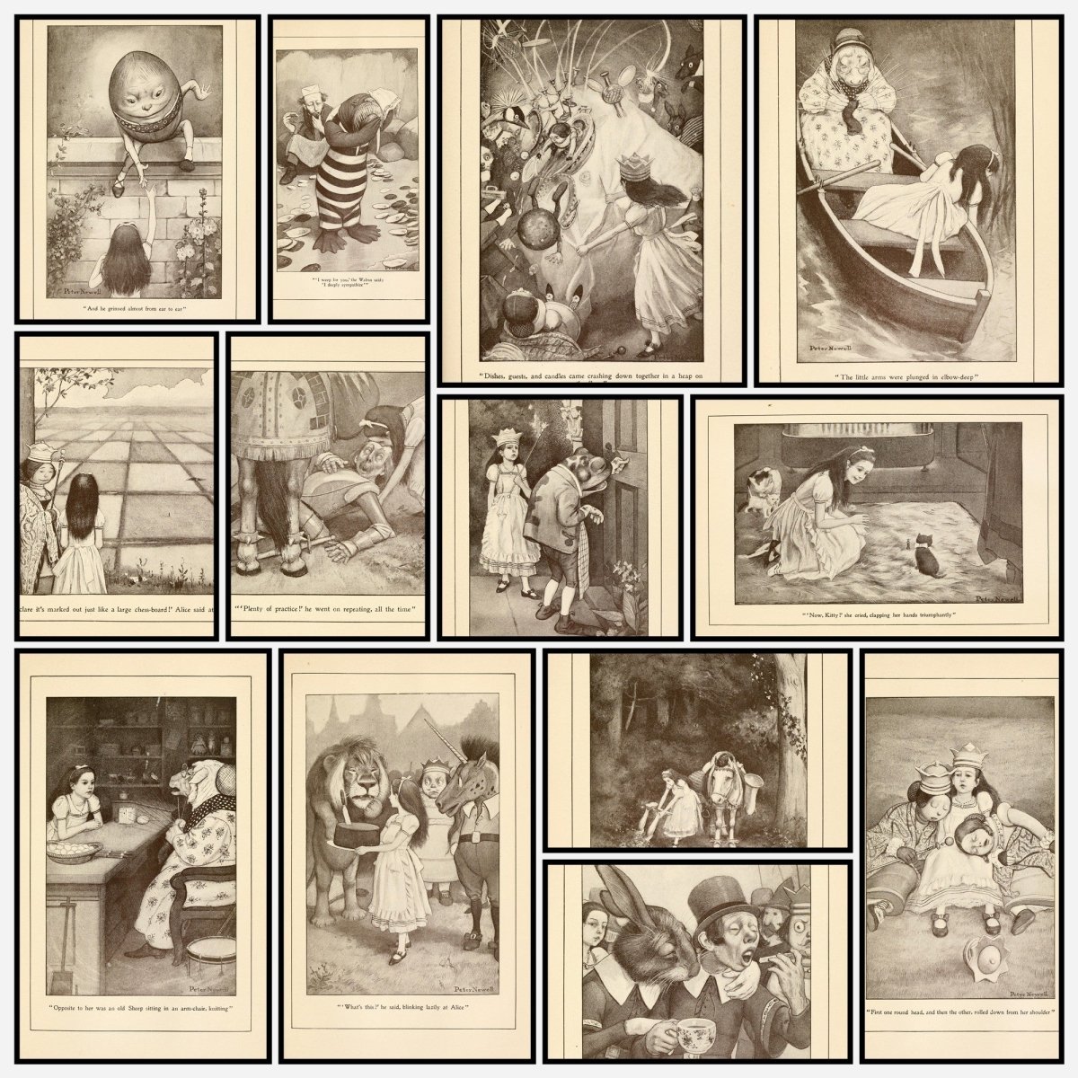Through the Looking Glass 1902 - Peter Newell - 40 images