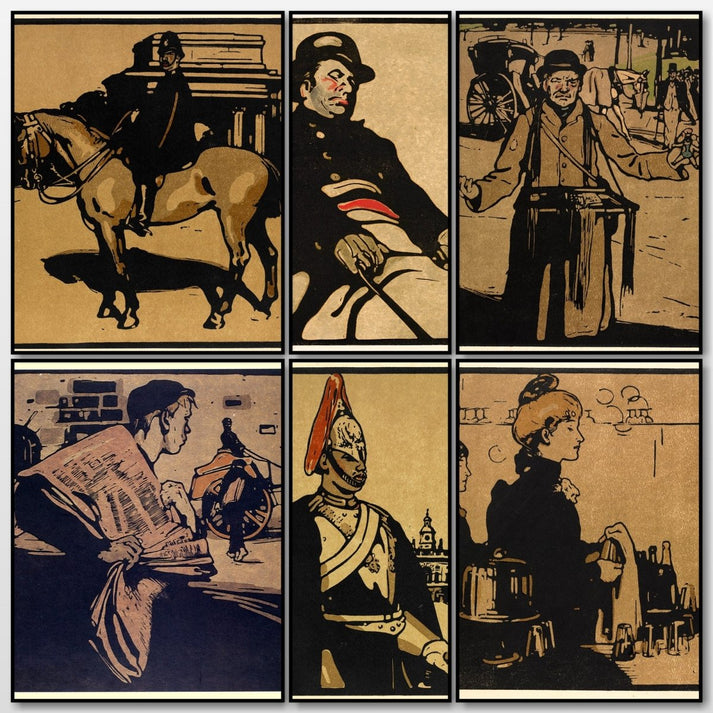 London Types 1898 - William Nicholson - 13 images