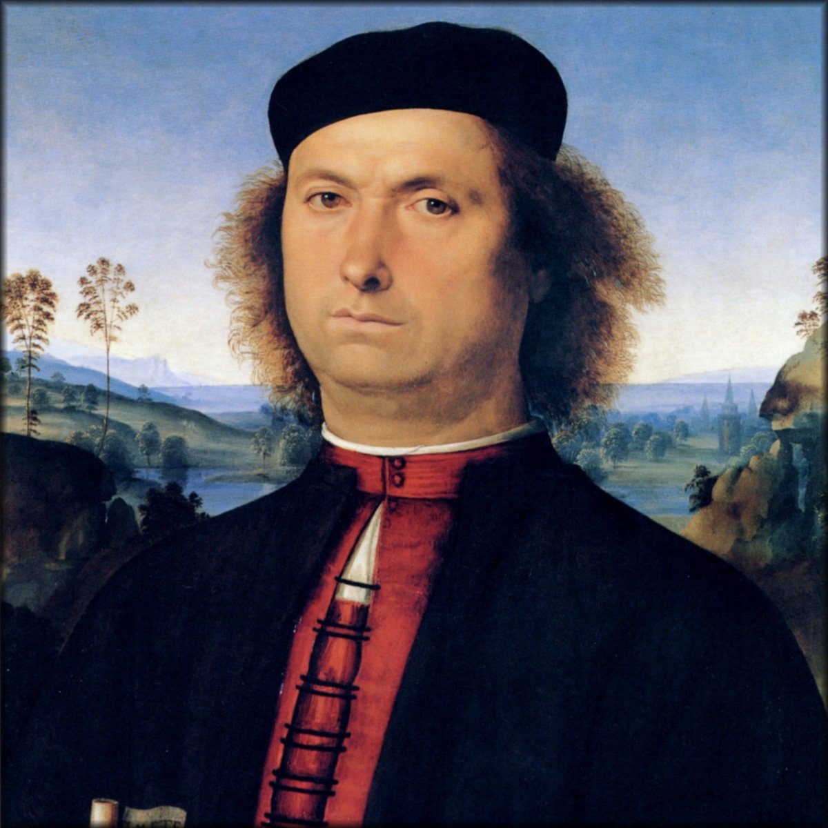 Pietro Perugino (1446-1523) - Portrait of Francesco di Lorenzo di Piero ...