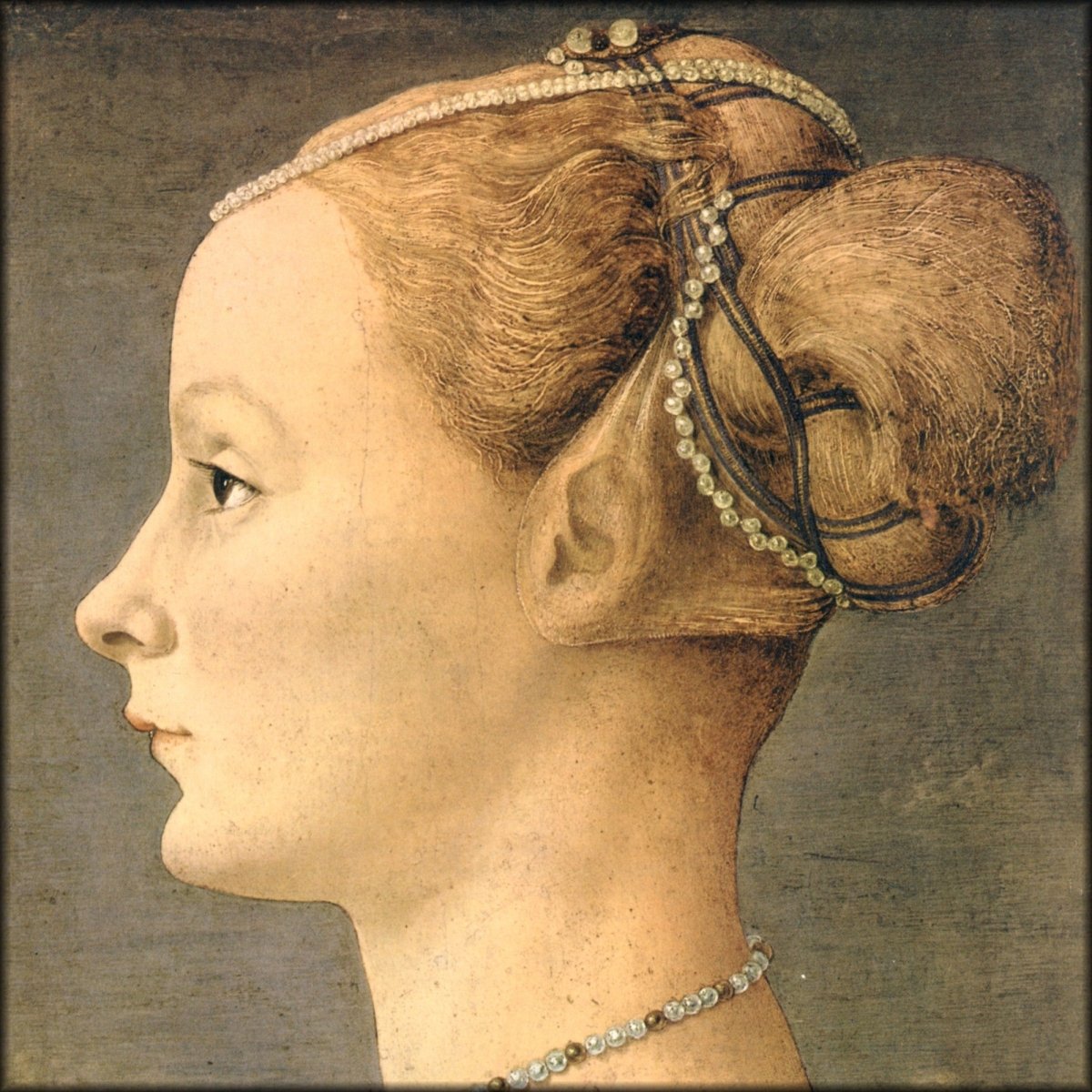 Pollaiuolo, Piero del (c.1443-1496) - Portrait of a Noblewoman c.1475
