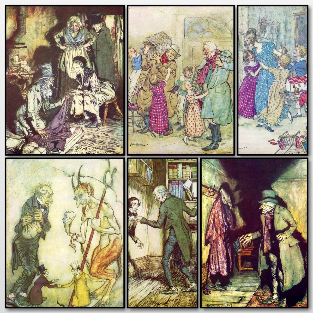A Christmas Carol, 1915 - Arthur Rackham (1867-1939) - 12 images ...